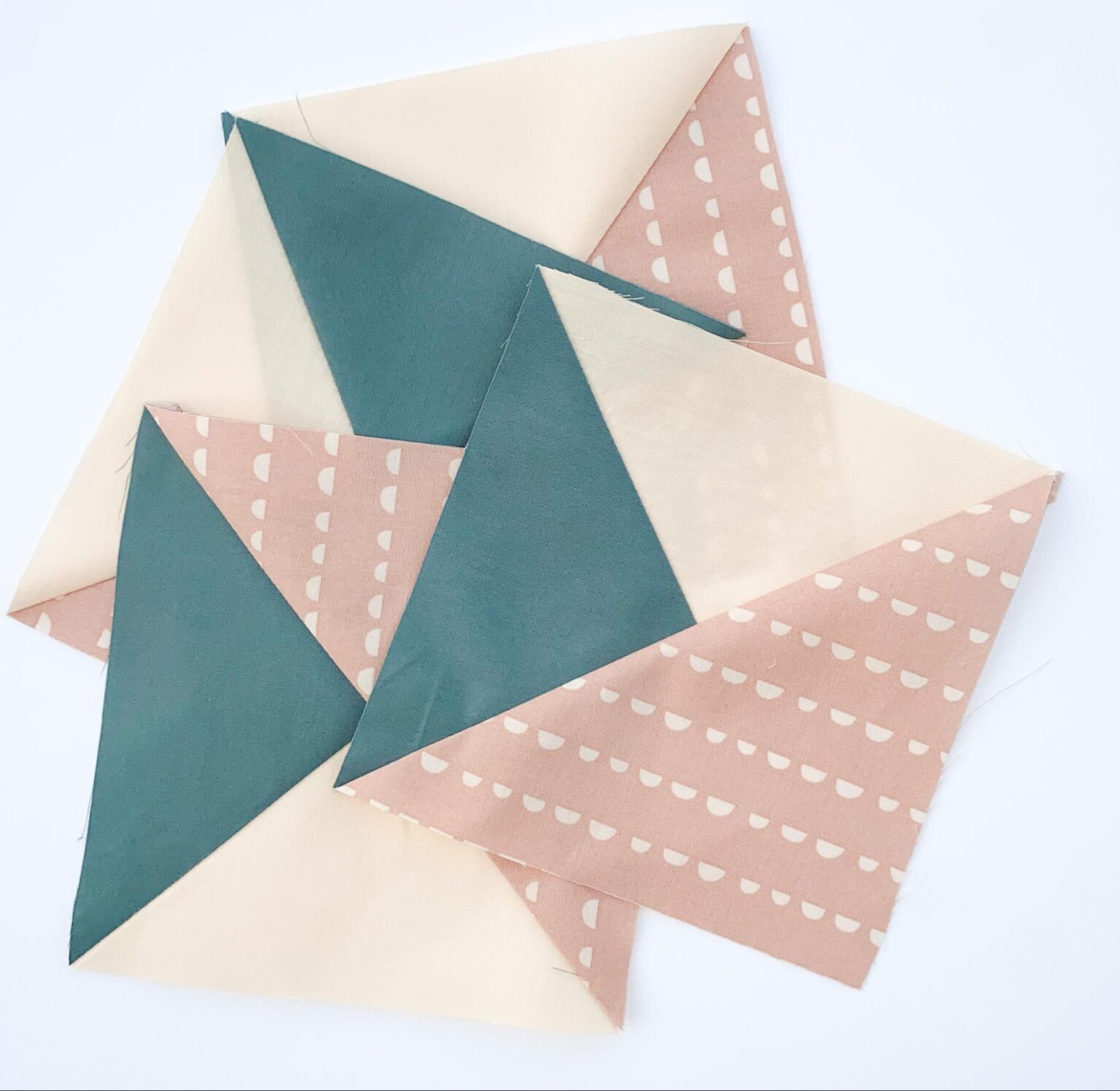 Fast and Easy Split Quarter Square Triangles - Quilters Candy