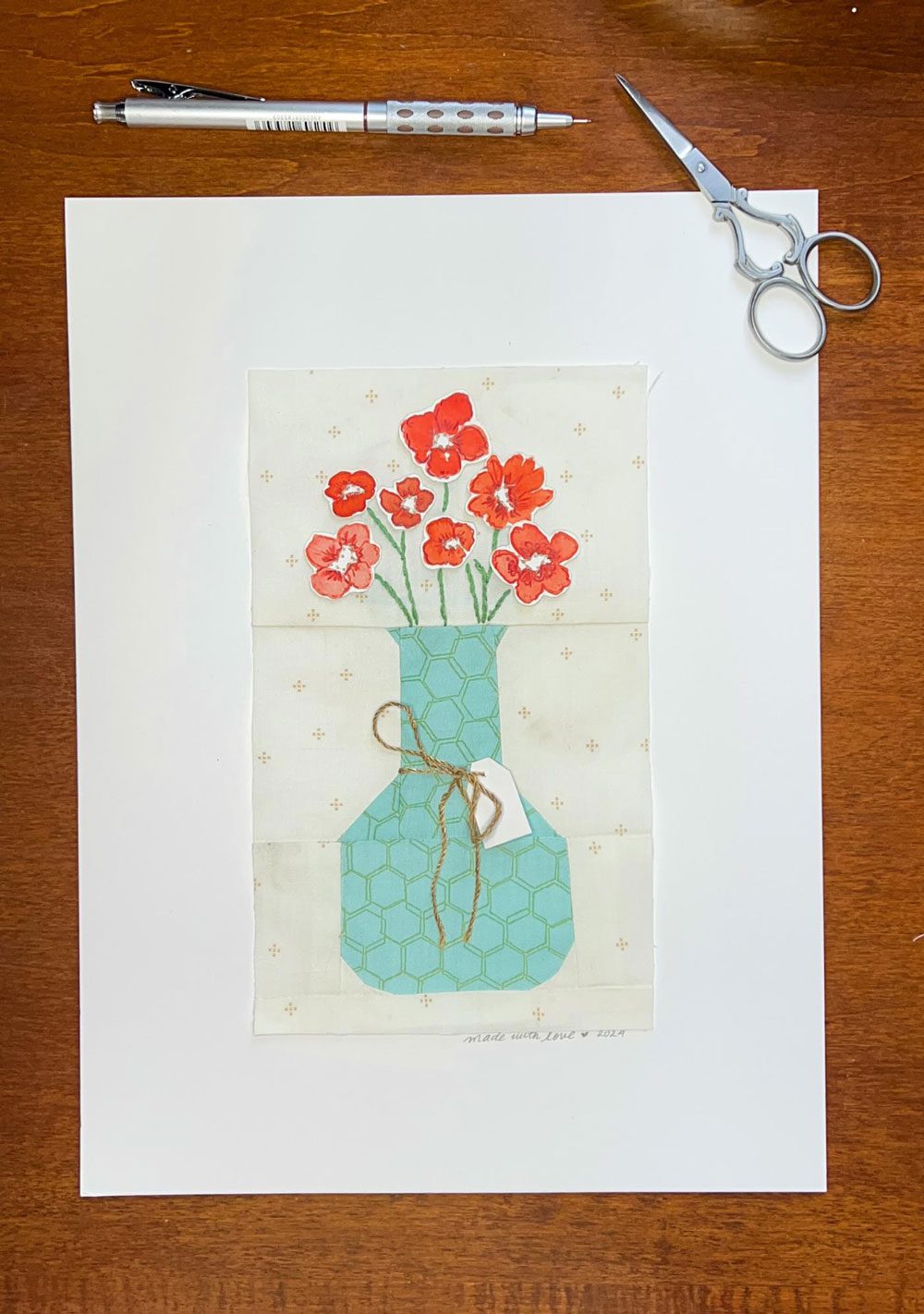 Mixed Media Mini Quilt - Quilters Candy