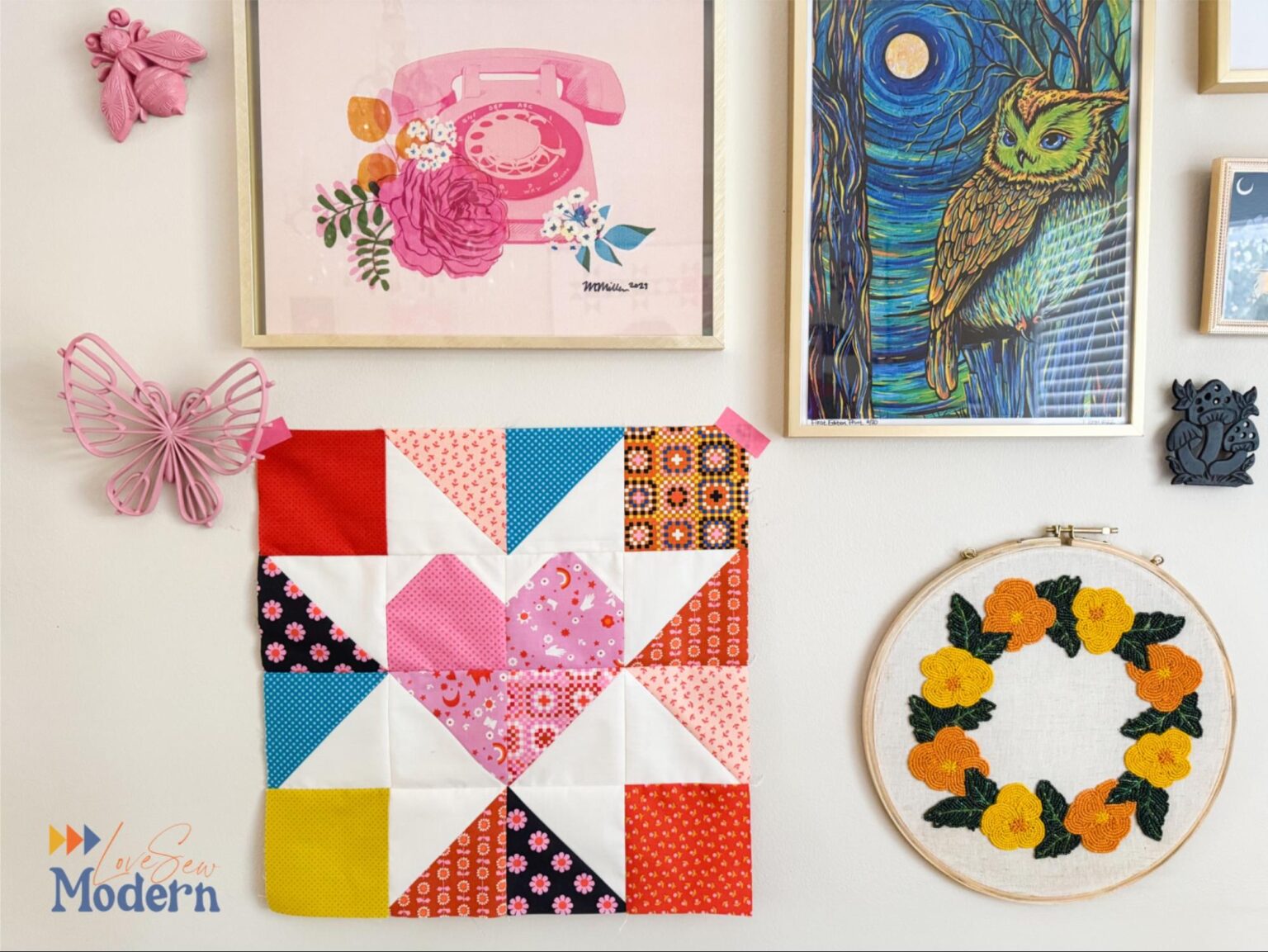 Lovely Patch Quilt Block Tutorial - Quilters Candy