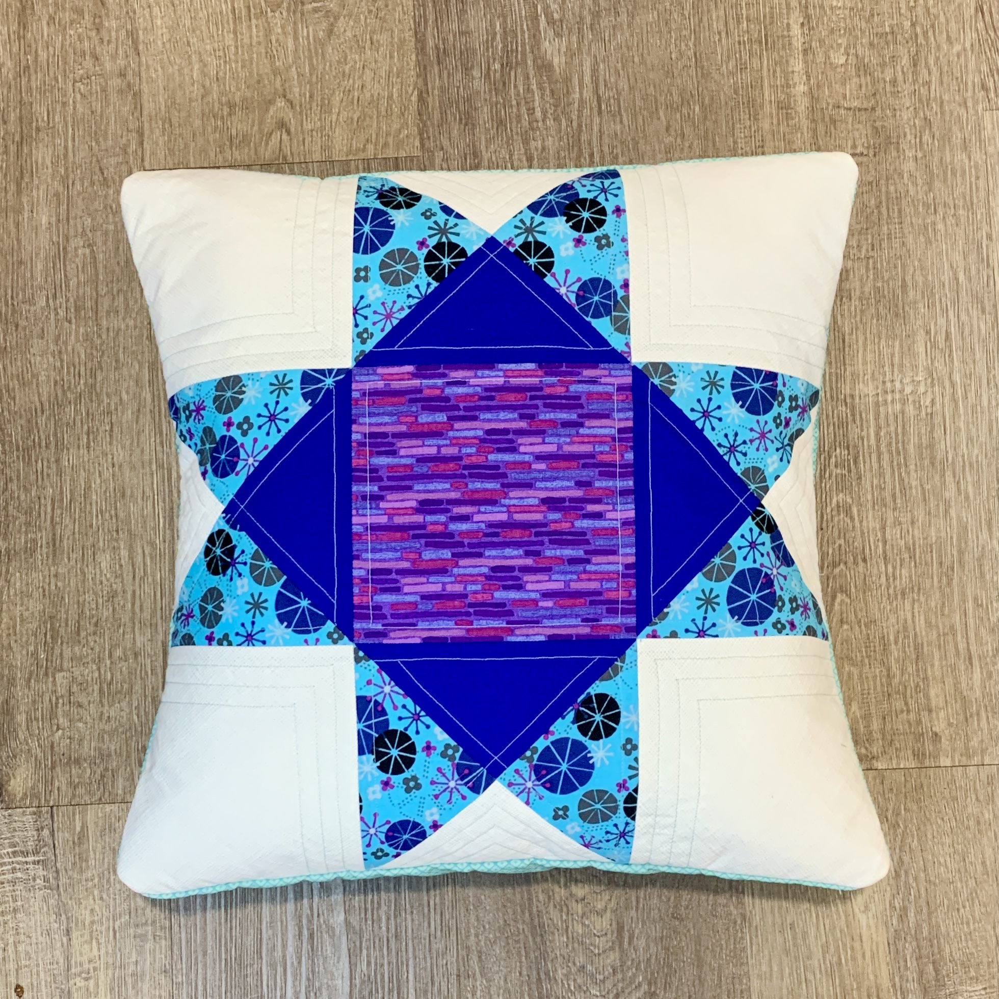 Reversible Quilted Pillow Cover Tutorial - Quilters Candy