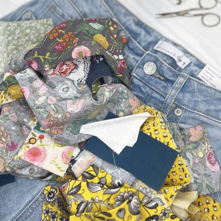 DIY Patchwork Jeans Tutorial - Quilters Candy