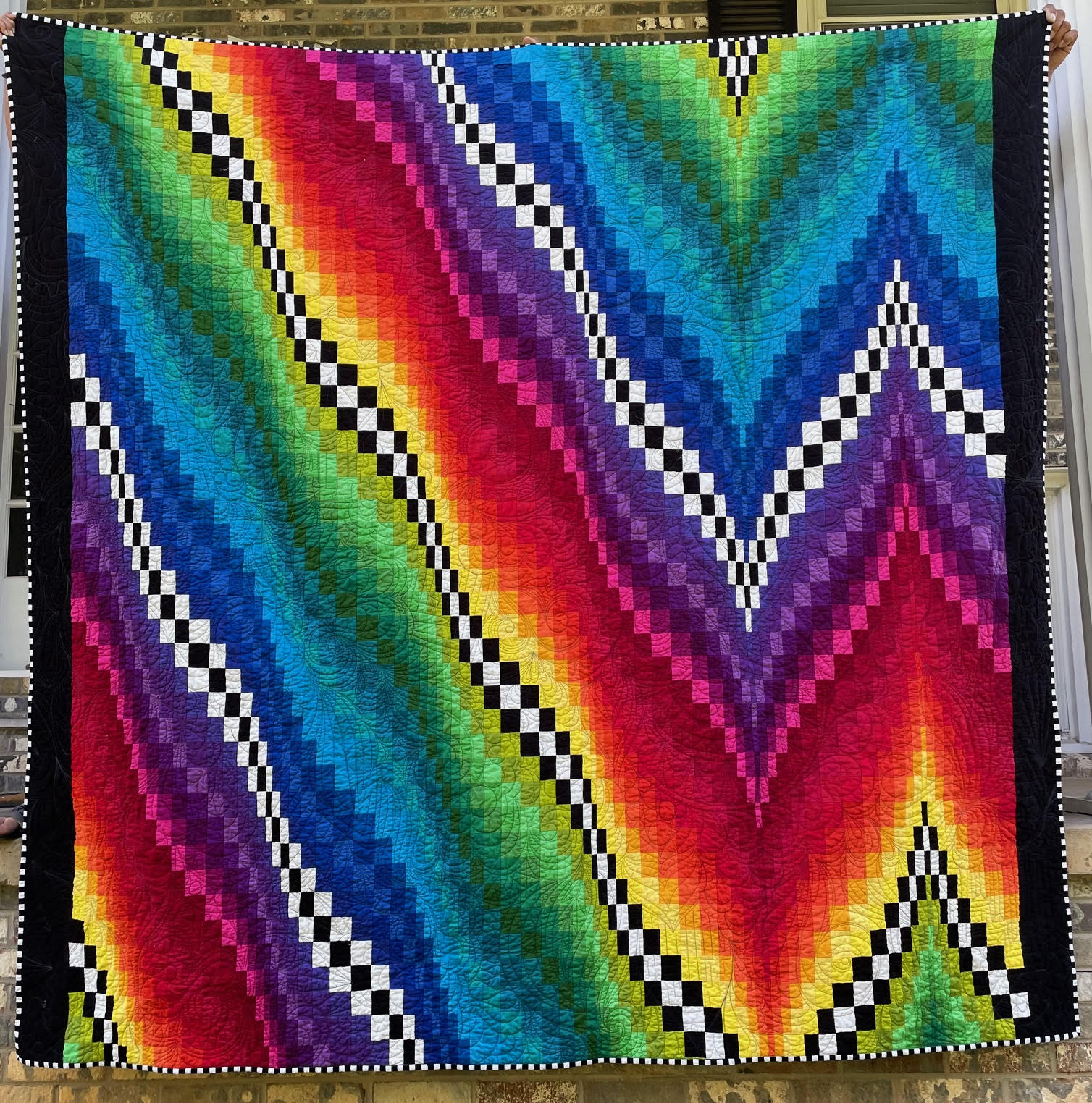 Barging In Bargello Quilt Tutorial: Easy Jelly Roll Quilt with Stunning Movement - Quilters Candy