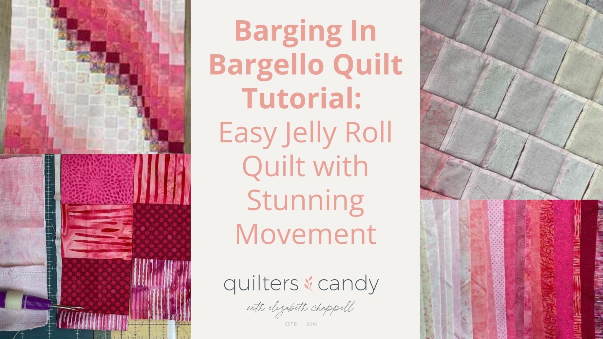 Barging In Bargello Quilt Tutorial: Easy Jelly Roll Quilt with Stunning Movement - Quilters Candy
