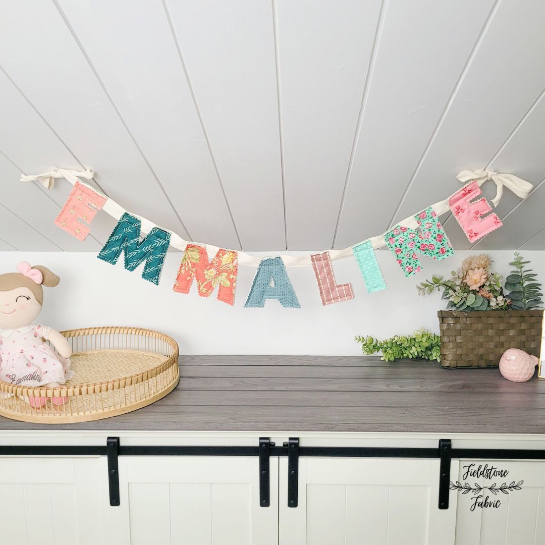 FREE Tutorial: How to Make a Fabric Alphabet Banner - Quilters Candy