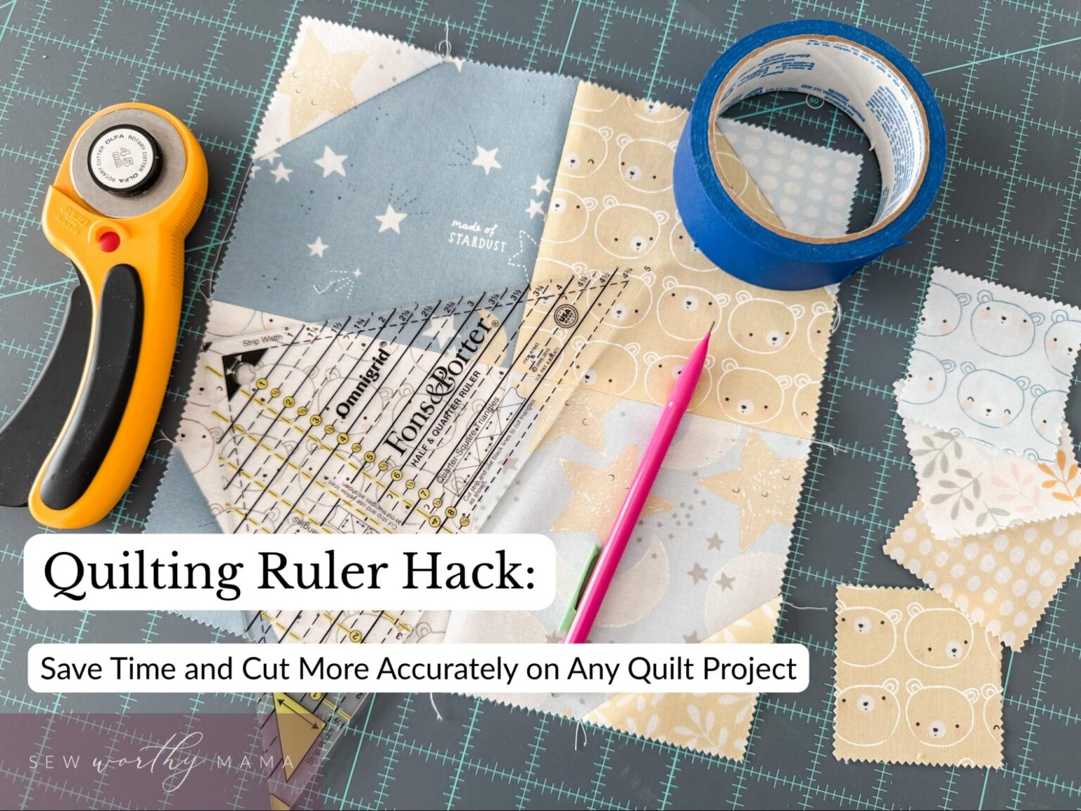 Quilting Ruler Hack: Save Time and Cut More Accurately on Any Quilt Project - Quilters Candy