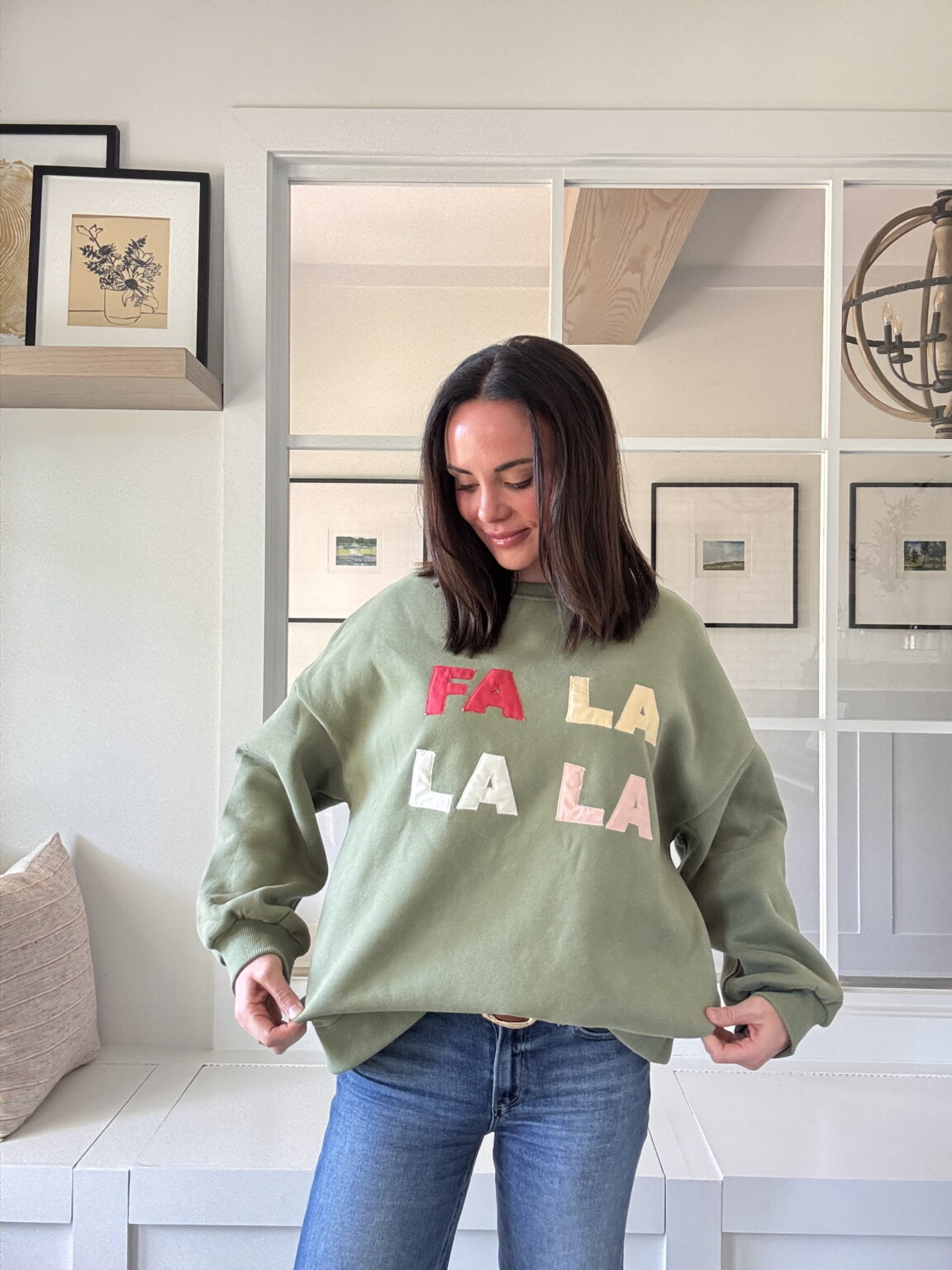 Fabric Holiday Appliqué Sweatshirt Tutorial - Quilters Candy