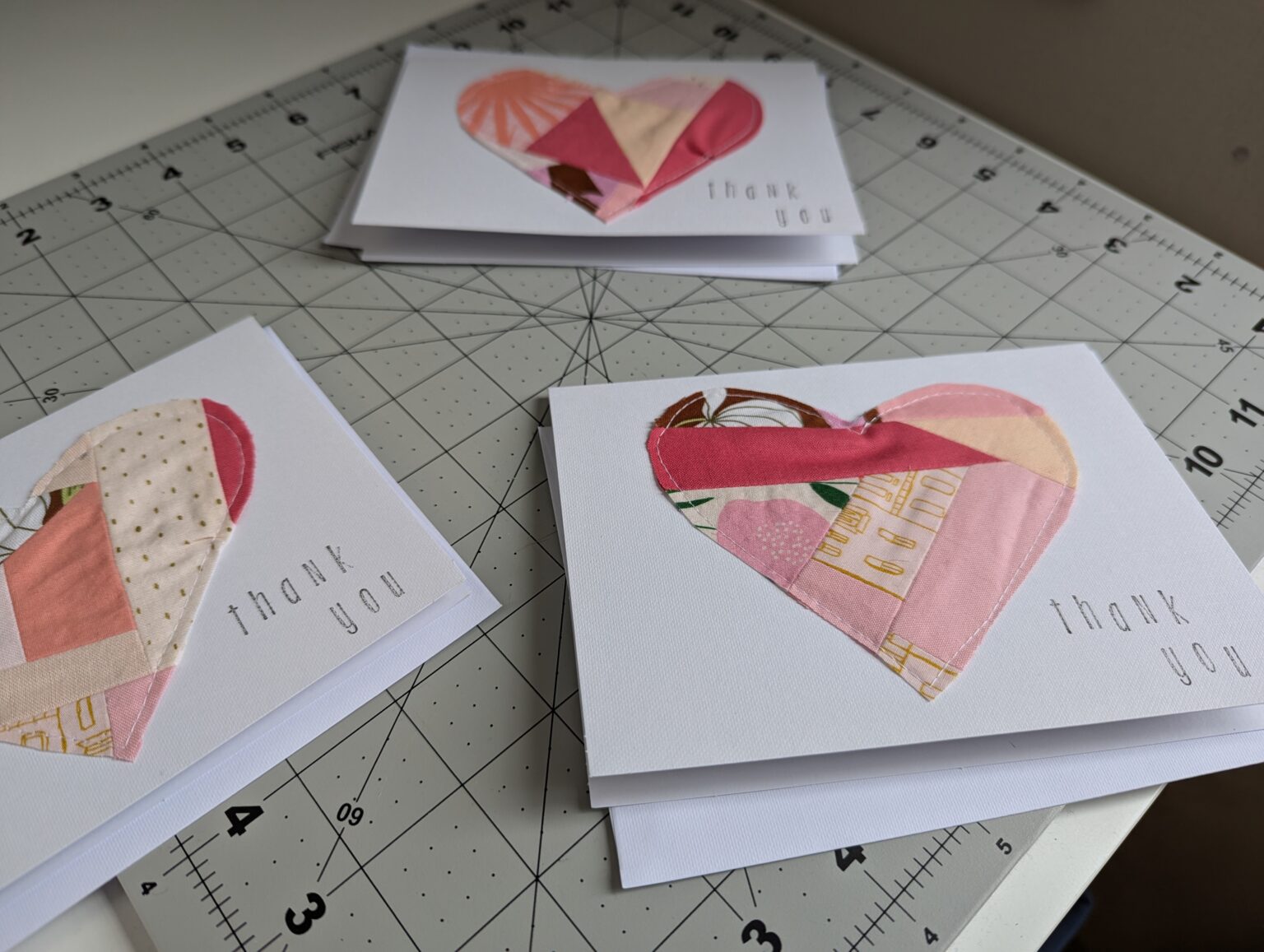 Fabric Heart Cards (A Scrap Fabric Sewing Project) - Quilters Candy